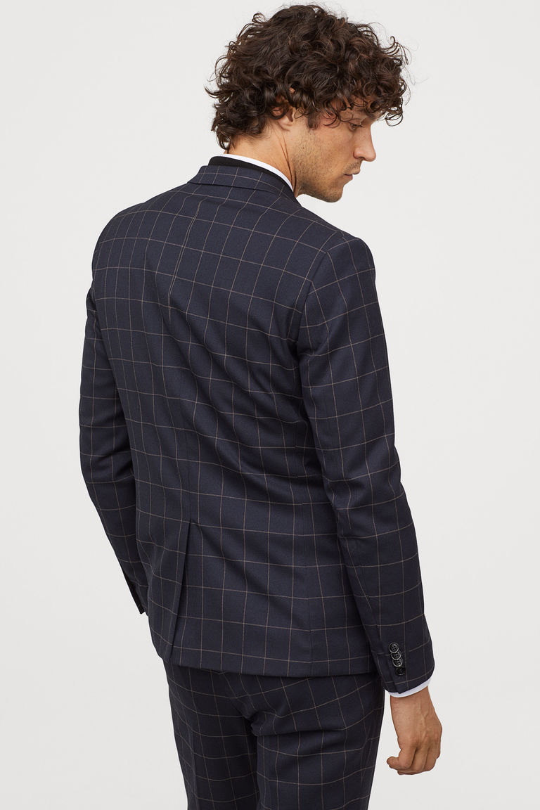 Checked jacket Skinny Fit