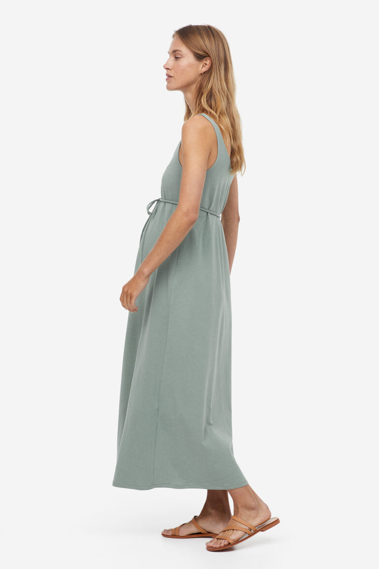 MAMA Calf-length cotton dress