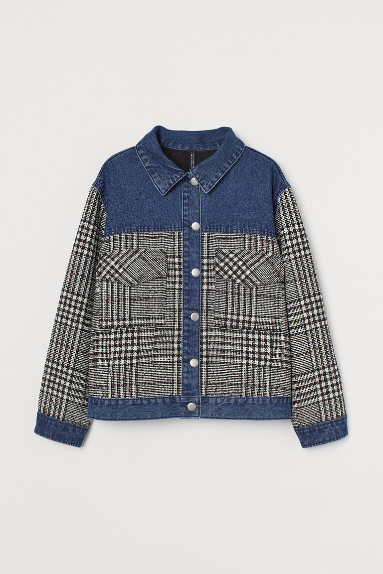 Textured-weave jacket