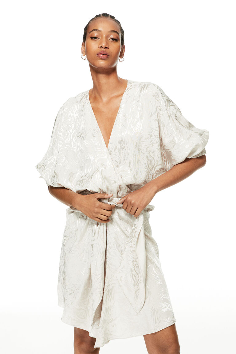 Jacquard-weave dress