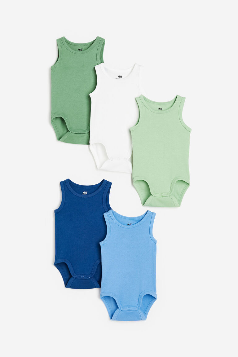 5-pack cotton bodysuits
