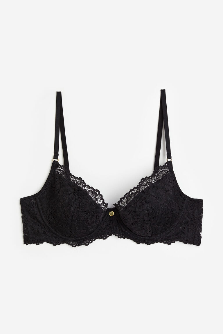 Padded Underwired Lace Bra