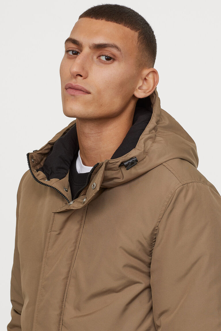 Padded hooded jacket