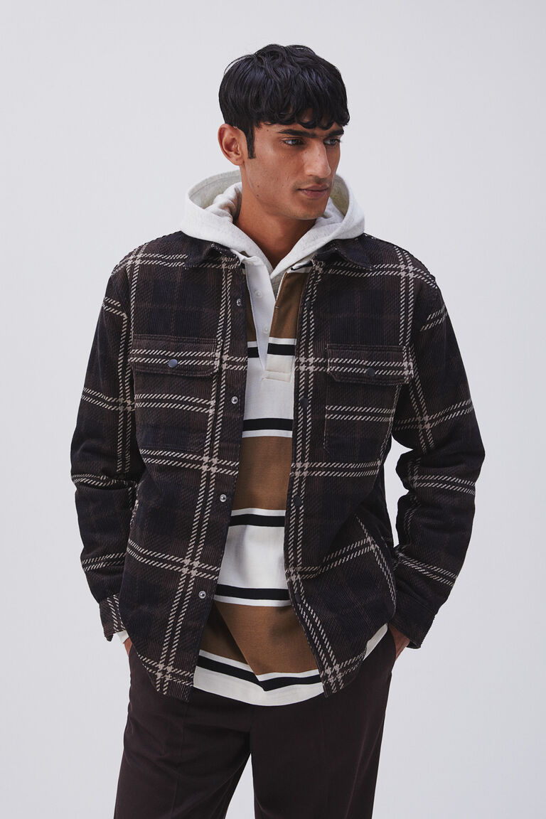 Relaxed Fit Padded shacket
