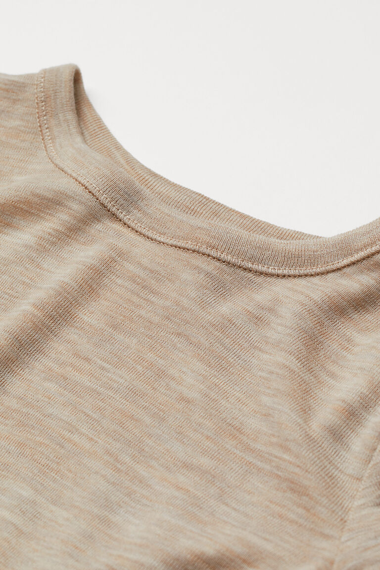 Merino wool jersey top