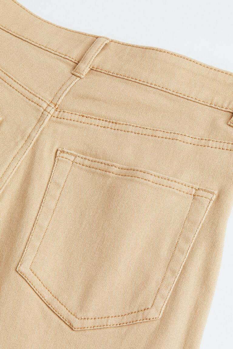 Wide twill trousers
