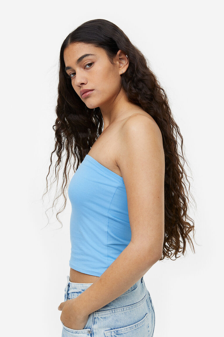 Jersey bandeau top