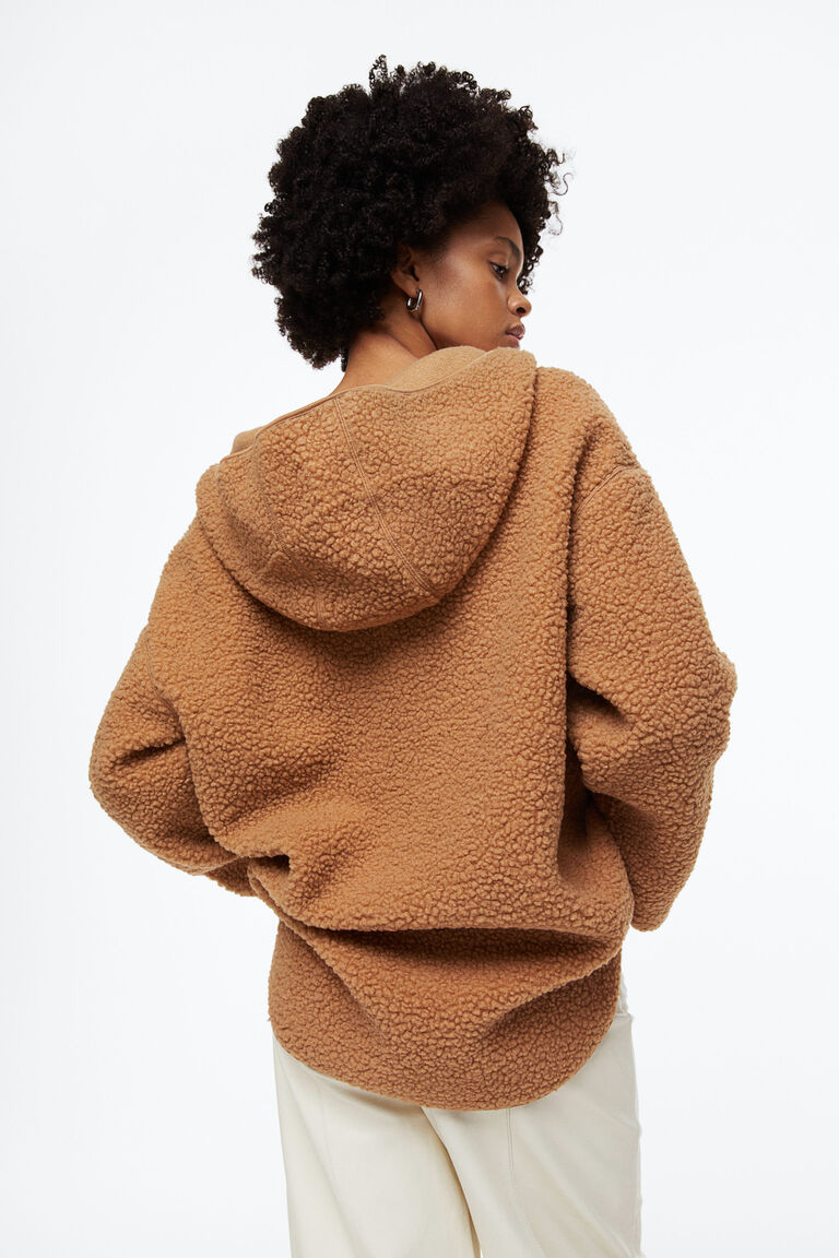 Oversized fleece hoodie