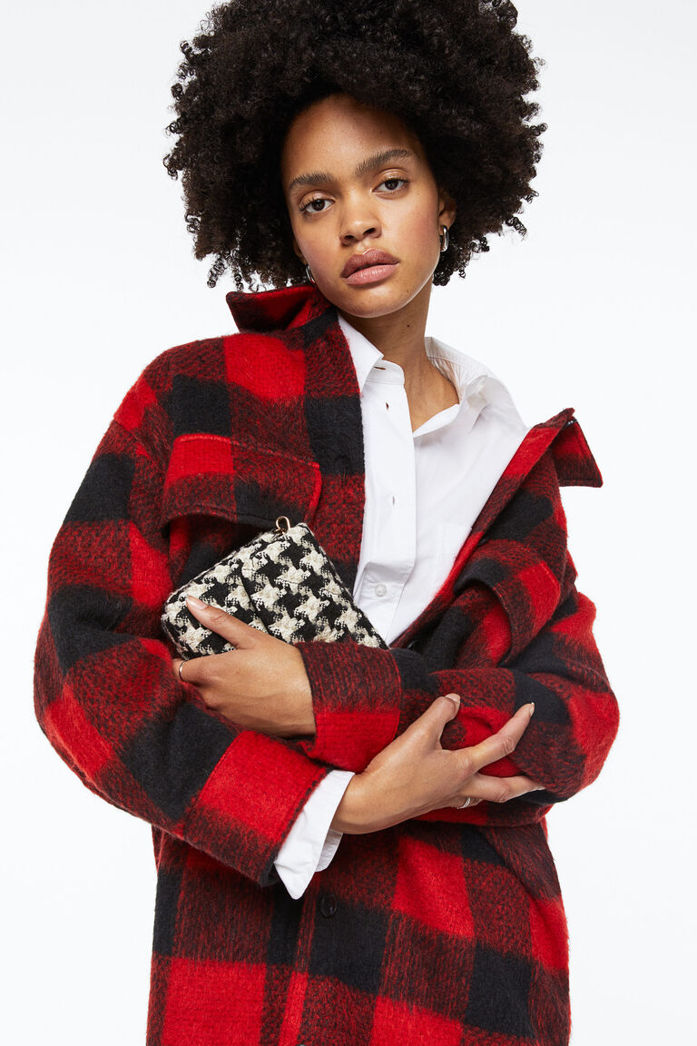 Oversized long shacket