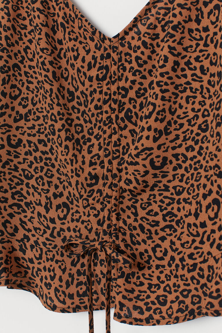 Drawstring strappy top