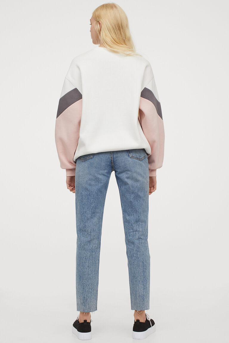 Block-coloured sweatshirt