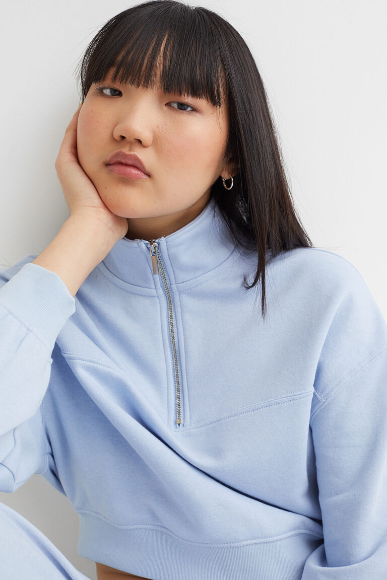 Zip-top sweatshirt
