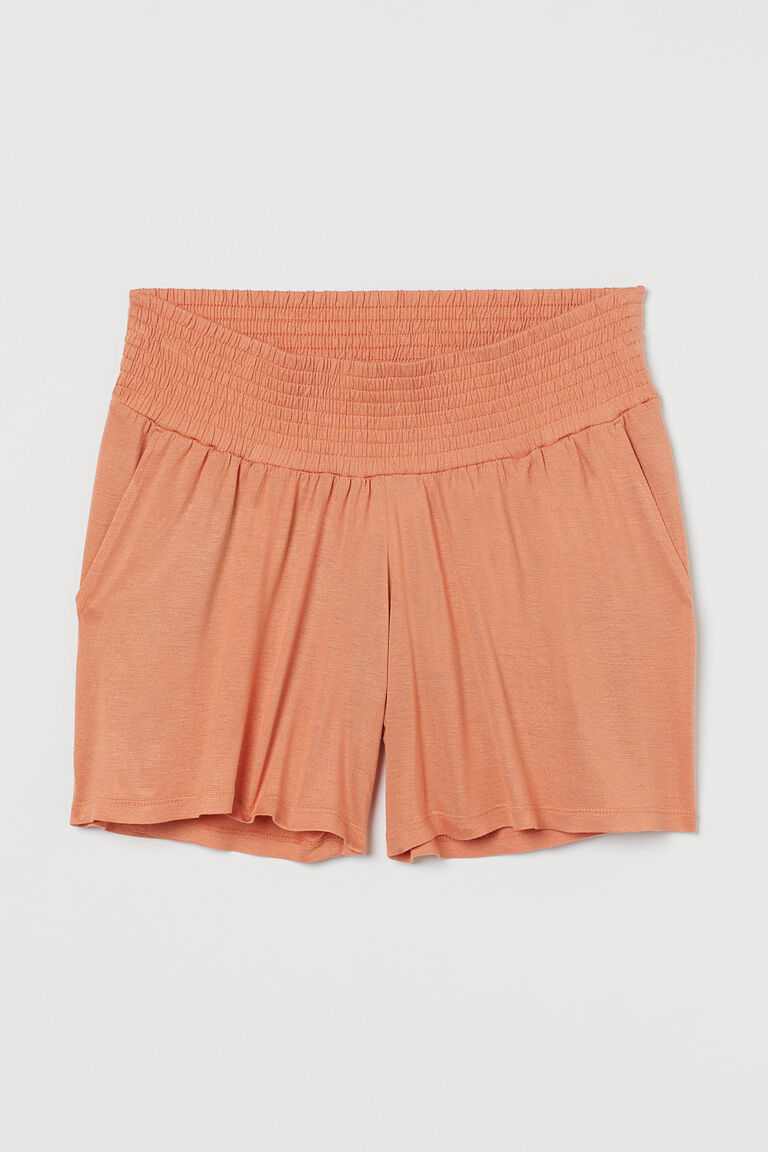 MAMA Smock-waist shorts