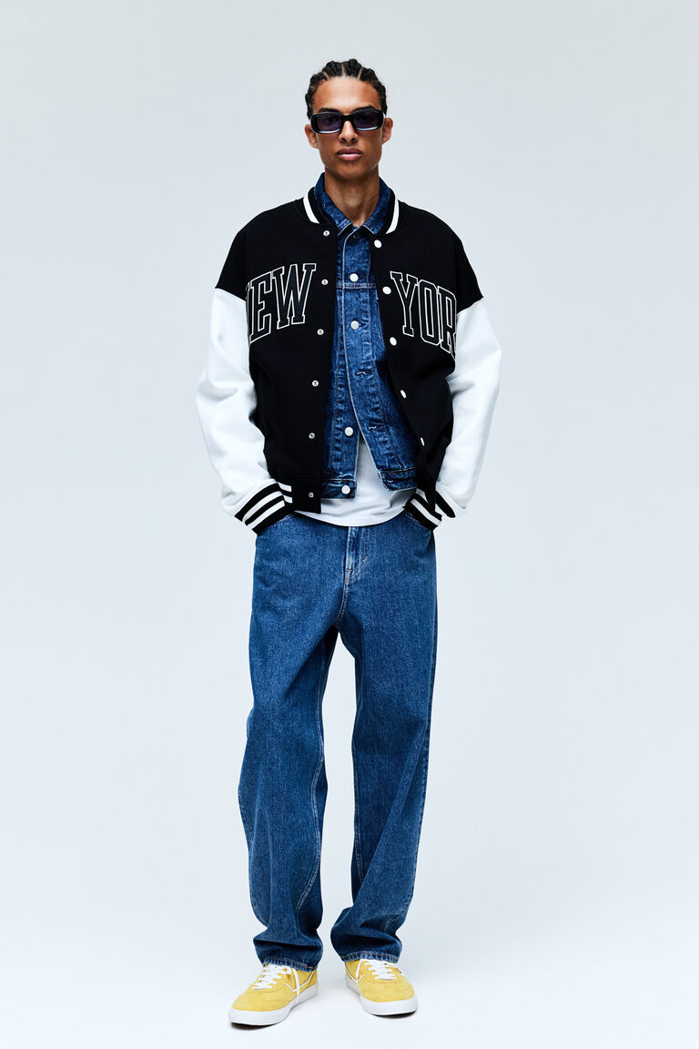 Oversized Fit Baseball jacket