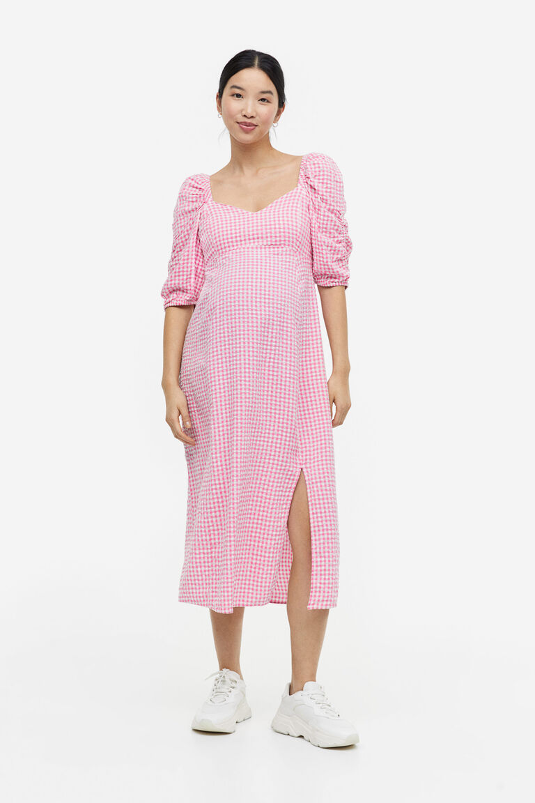 MAMA Puff-sleeved dress