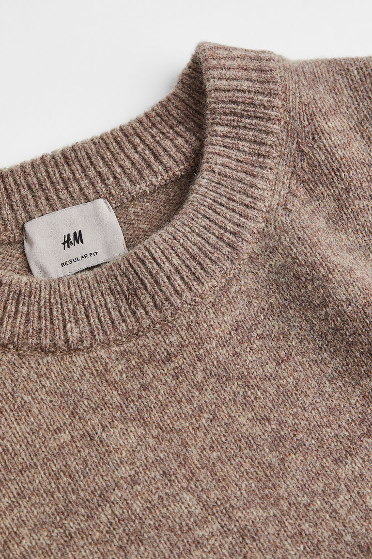 Knitted wool jumper