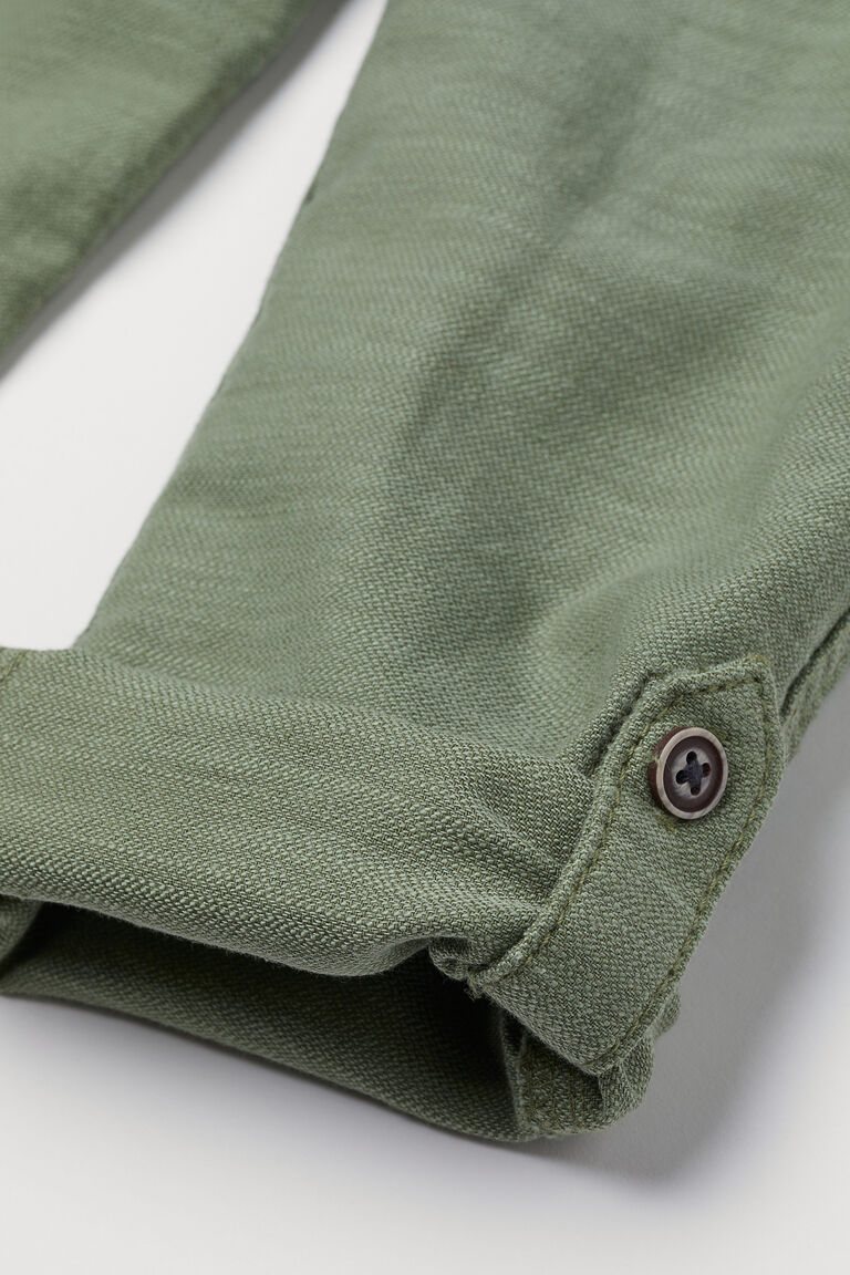 Straight Fit twill trousers