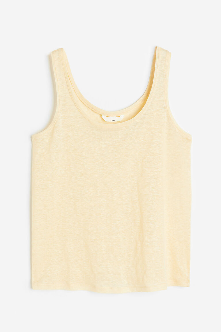 Linen vest top