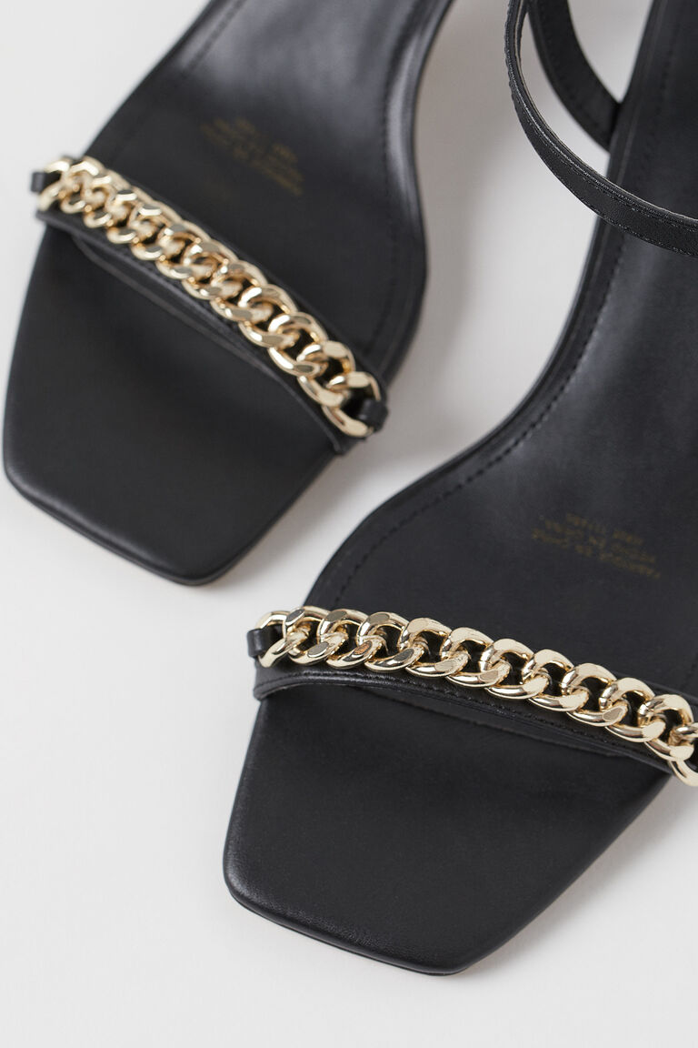 Chain-detail sandals
