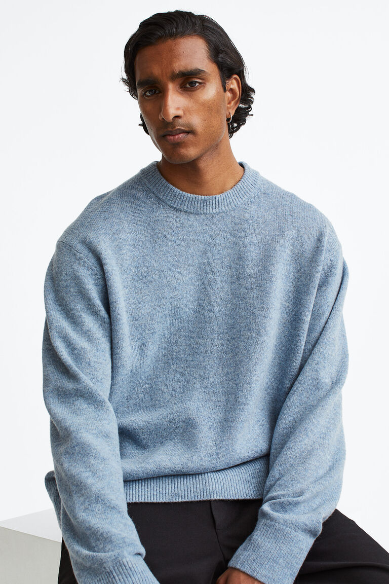 Knitted wool jumper