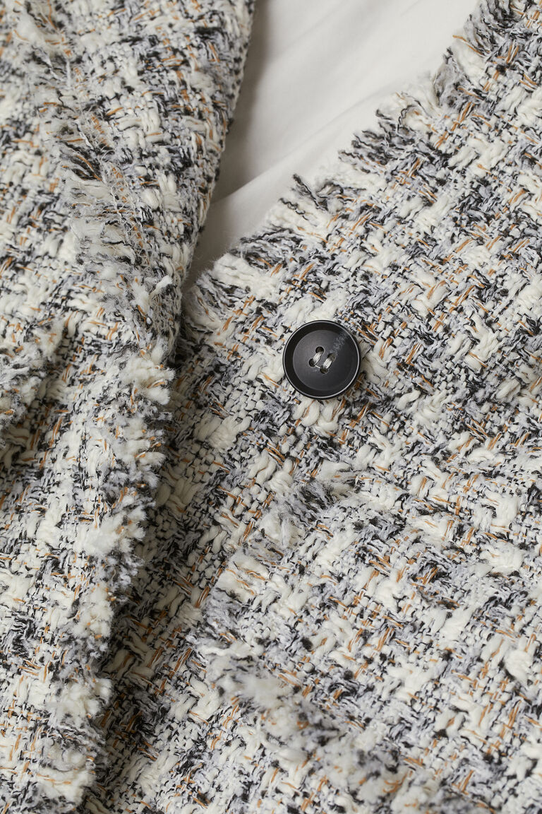 Textured-weave jacket