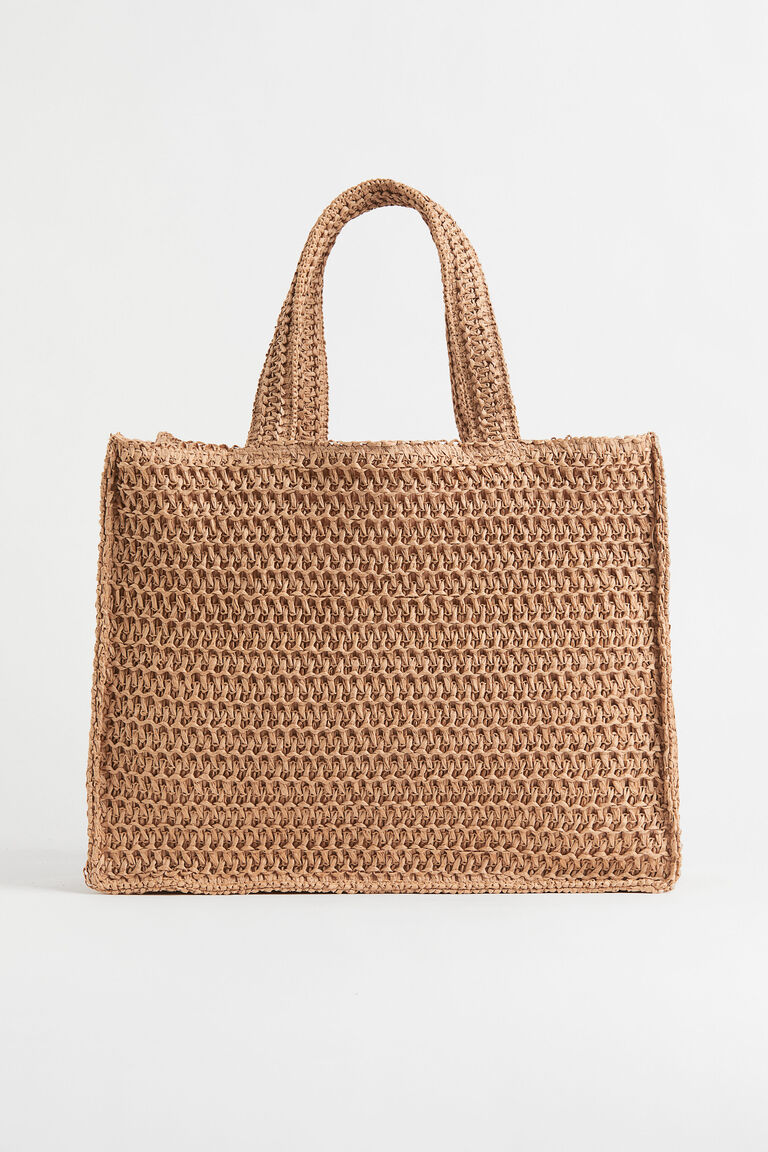 Large straw shopper
