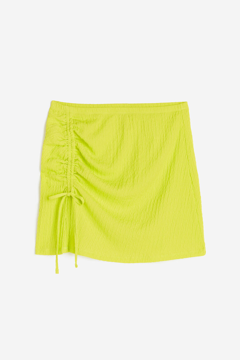 Drawstring-detail beach skirt