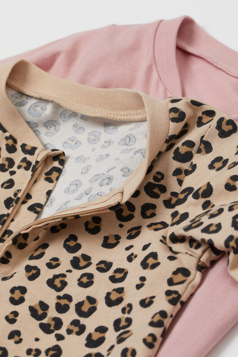 2-pack zip-up pyjamas