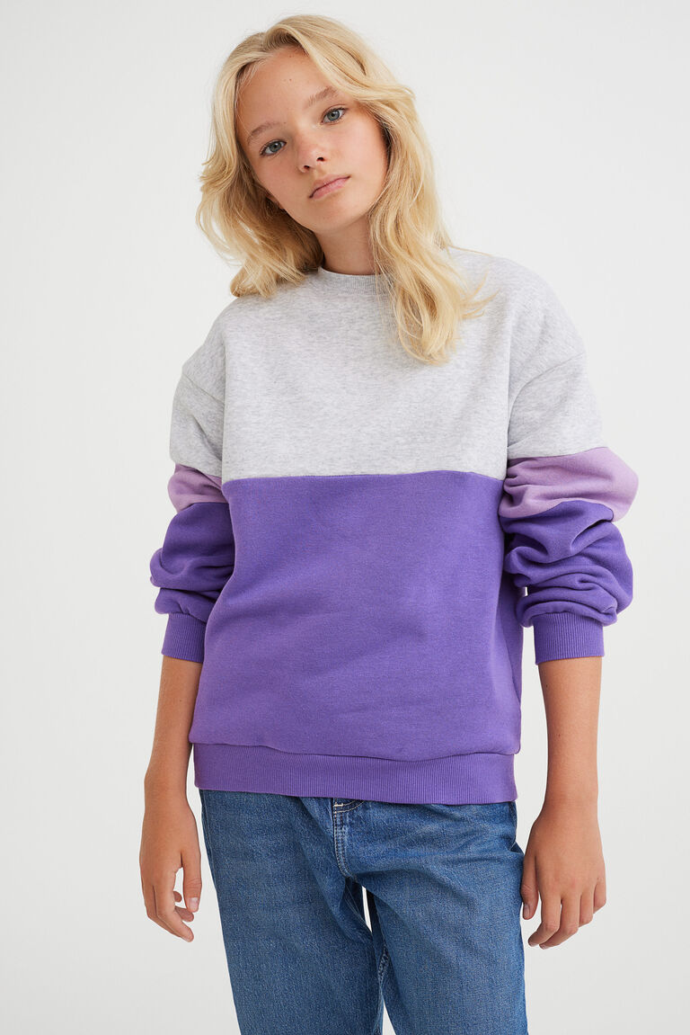 Block-coloured sweatshirt