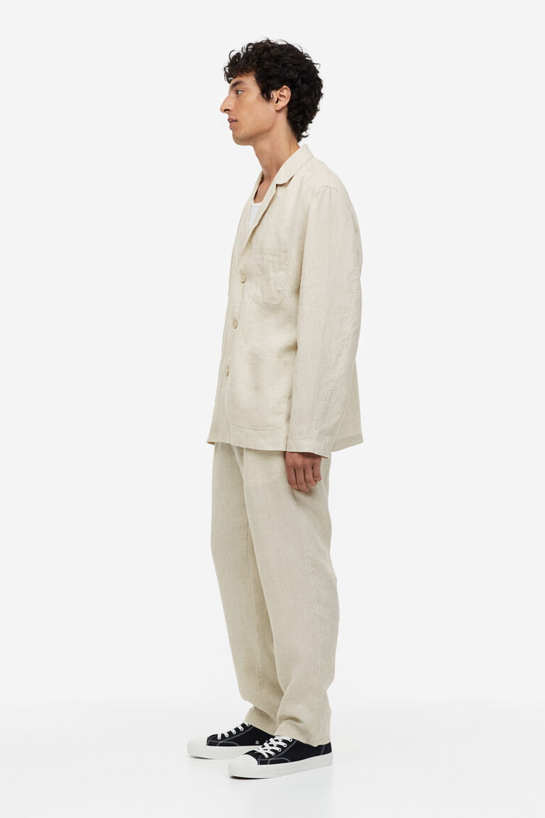 Regular Fit Unconstructed linen jacket