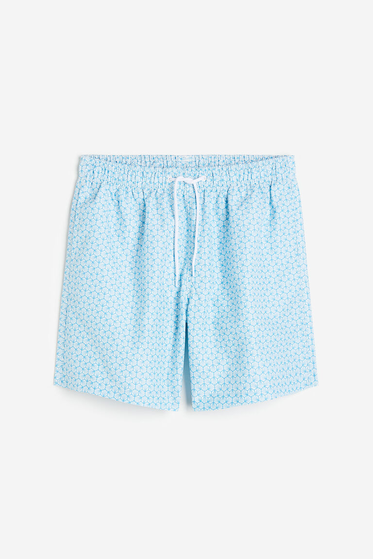 Patterned swim shorts