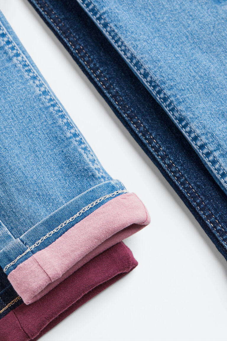 2-pack Skinny Fit Lined Jeans
