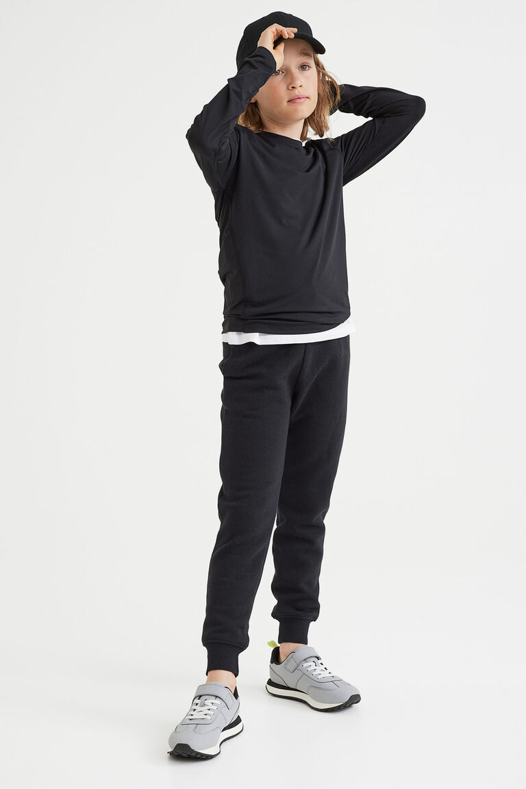 Brushed-inside joggers