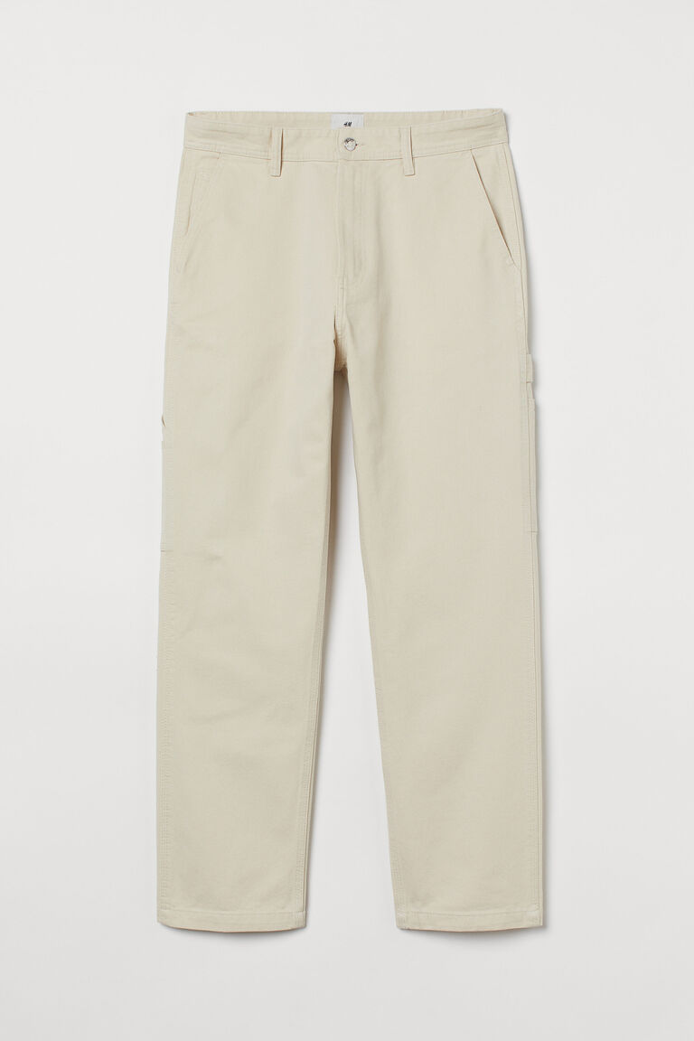 Hammer-loop twill trousers