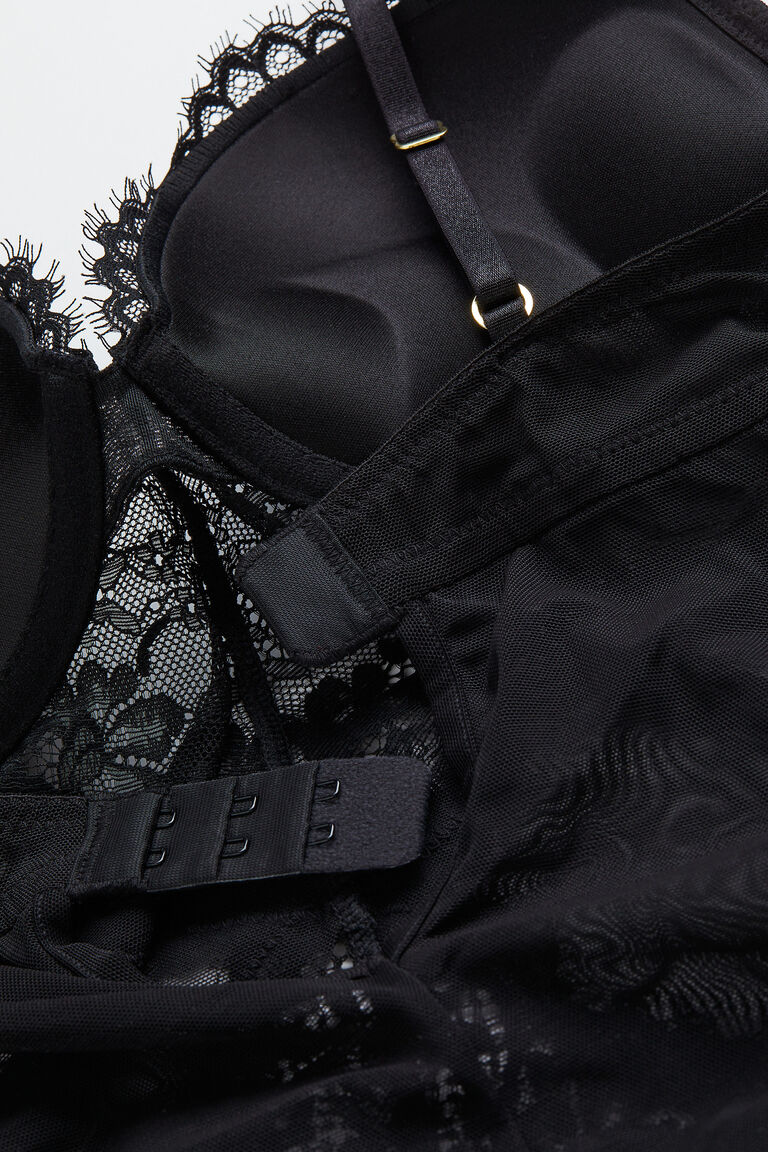 Super push-up lace body
