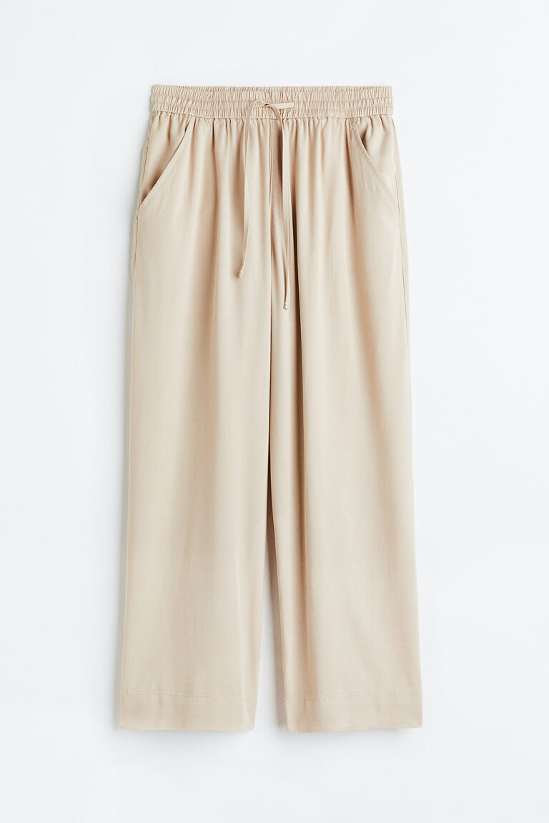 Lyocell-blend pull-on trousers