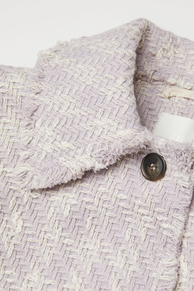 Textured-weave jacket