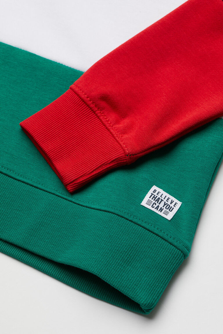 Block-coloured sweatshirt