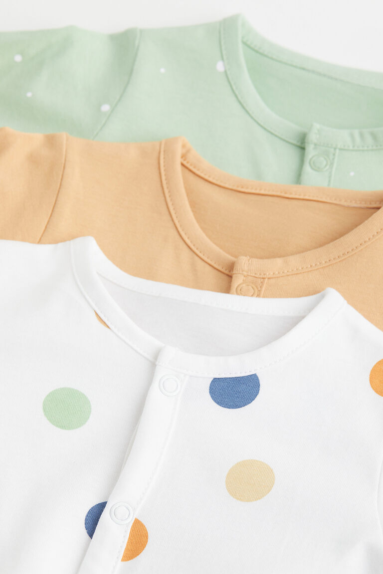 3-pack cotton pyjamas