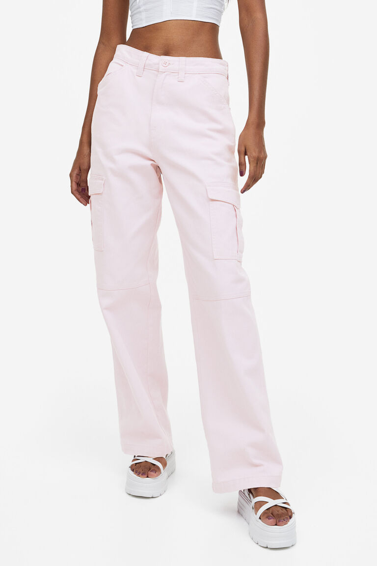 Twill cargo trousers