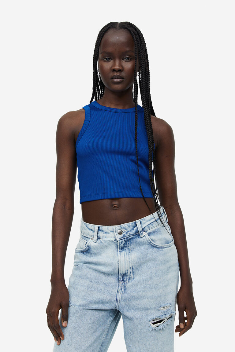 Cropped vest top