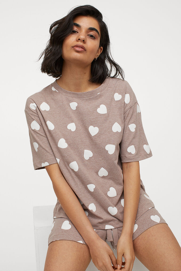 Cotton jersey pyjamas