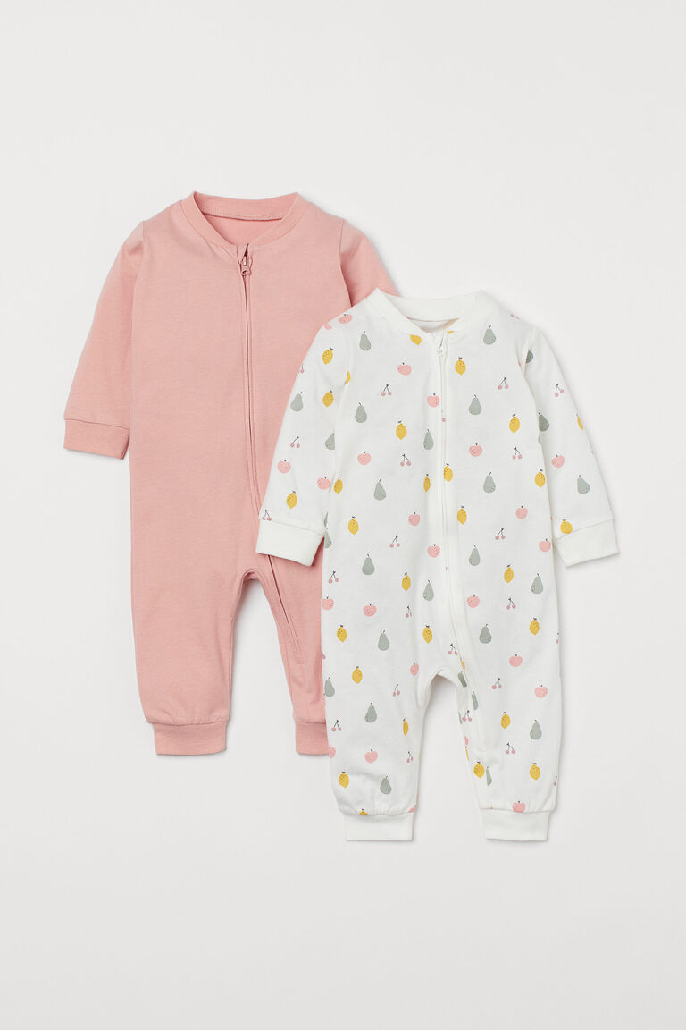2-pack zip-up pyjamas