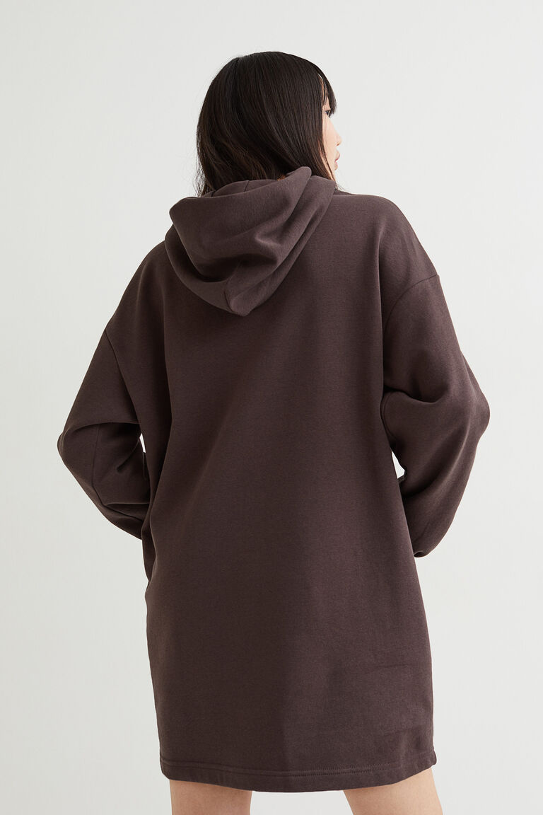 Hooded sweatshirt dress