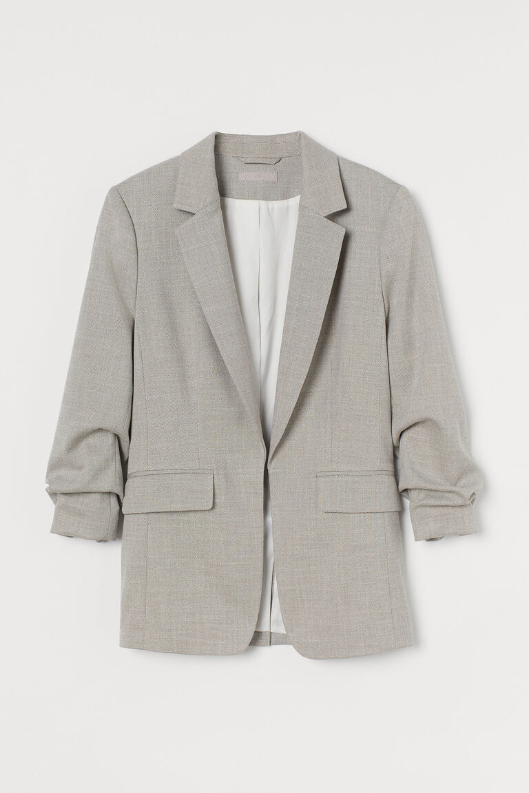 Gathered-sleeve jacket