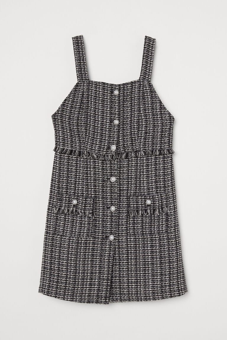 Textured-weave dress