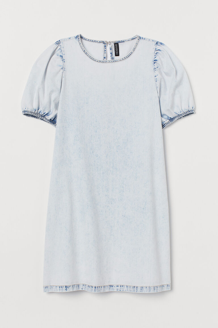 A-line denim dress