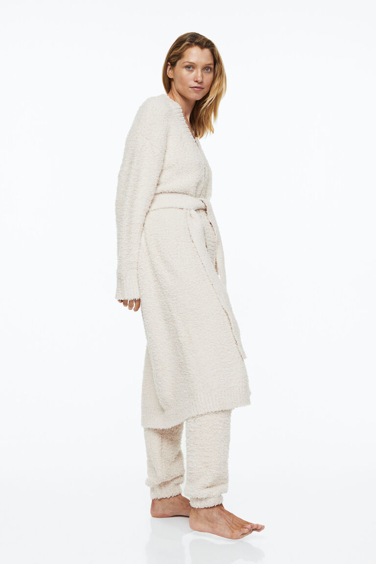 Fluffy dressing gown