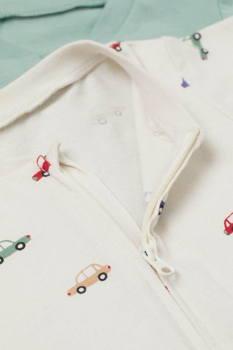 2-pack zip-up pyjamas
