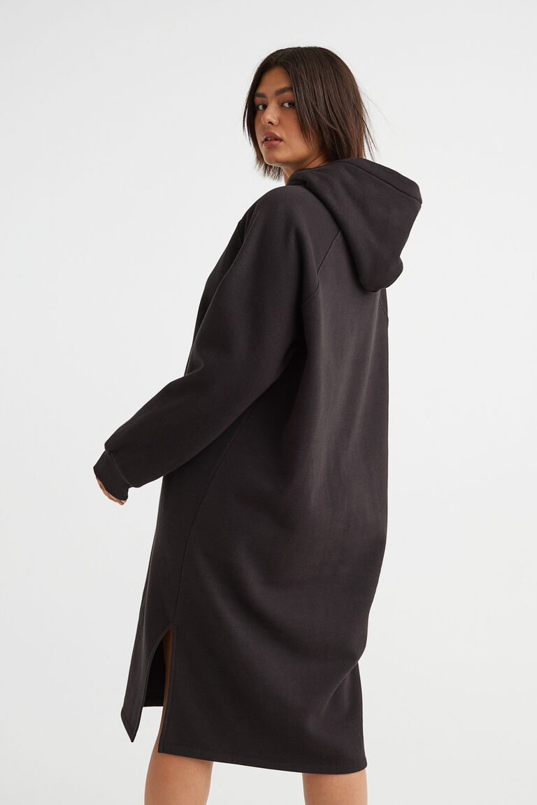 Hooded sweatshirt dress